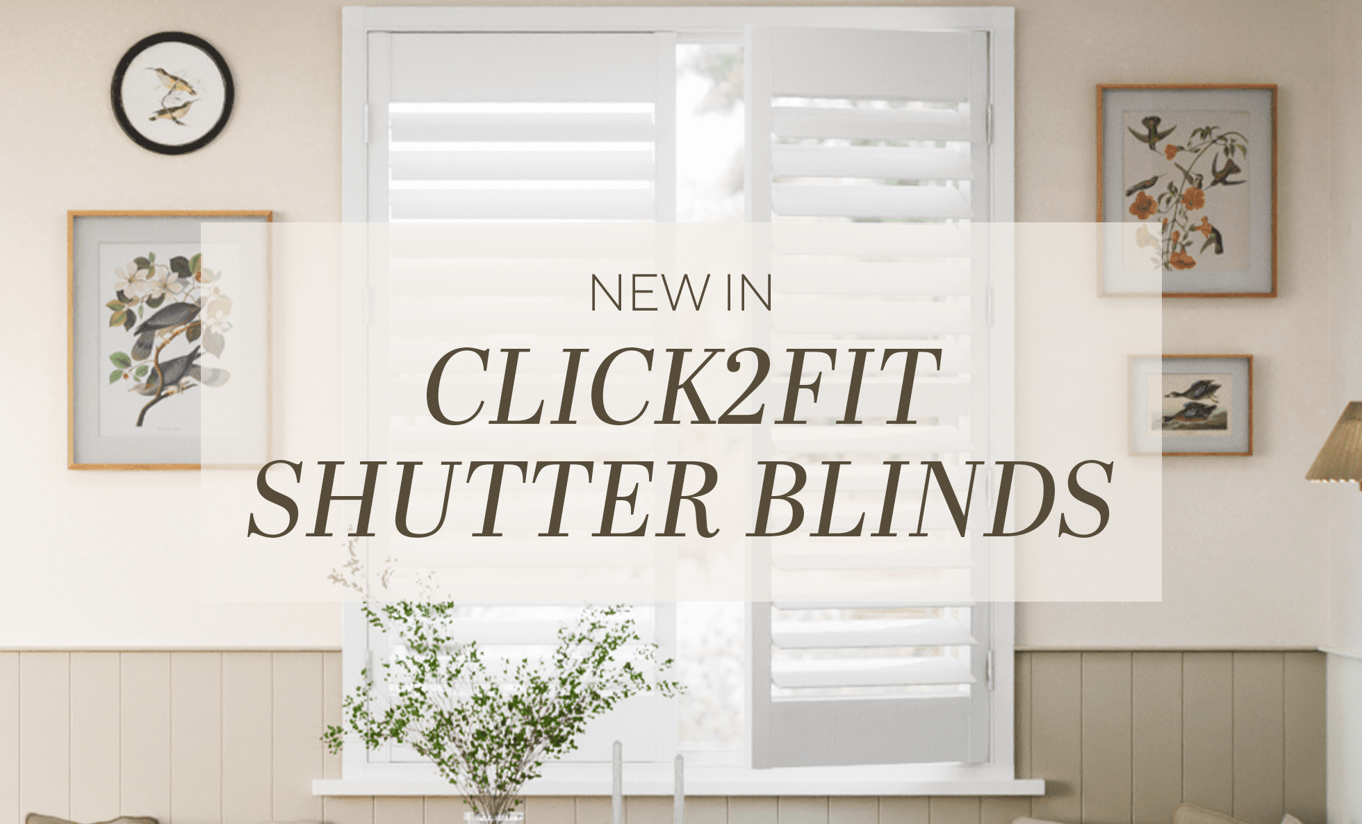 New In: Click2Fit No Drill Shutter Blinds - BlindsOnline Blog